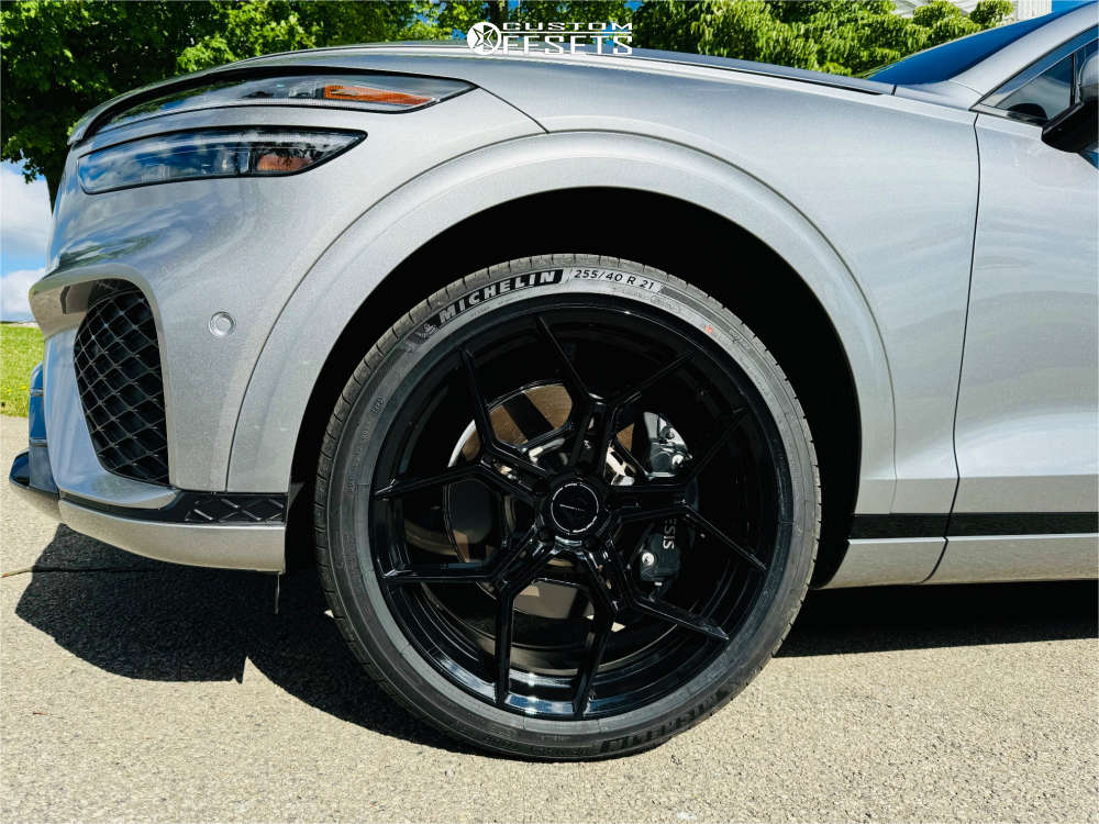 2024 Genesis G70 with 21x9 35 Blaque Diamond Bd-f25 and 255/40R21 ...