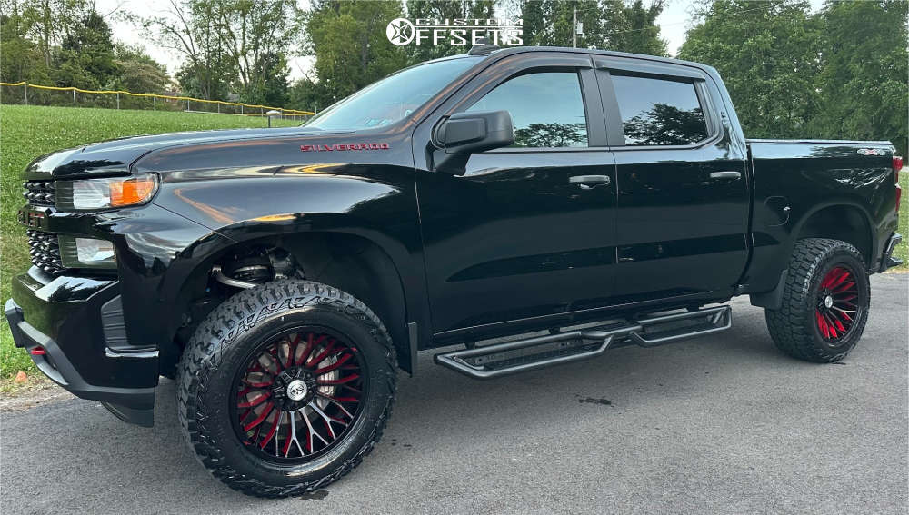 2019 Chevrolet Silverado 1500 with 20x10 -12 XF Offroad Xf-237 and 295 ...
