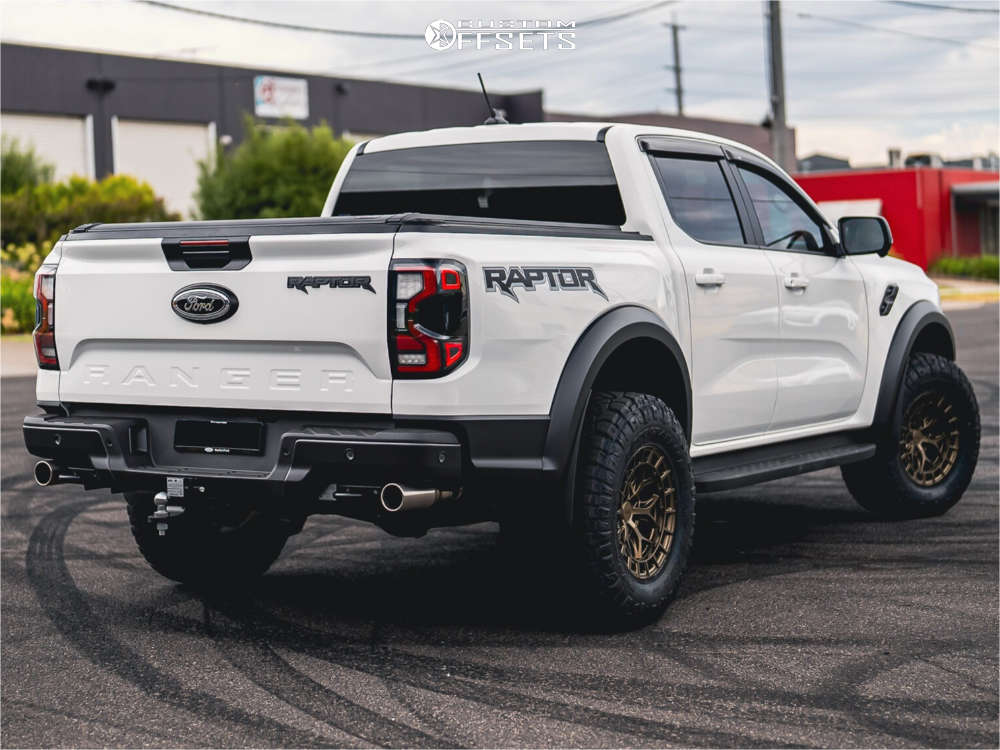2024 Ford Ranger with 17x9 0 Vossen Hfx-1 and 295/70R17 Nitto Ridge ...
