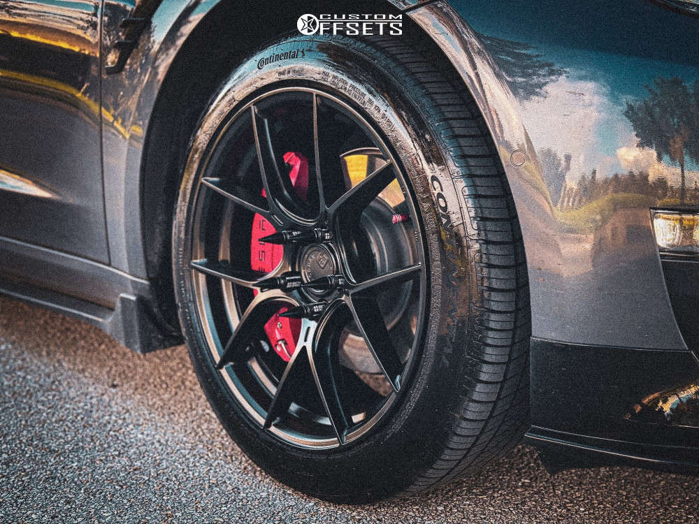 2021 Tesla 3 with 18x8.5 35 Aodhan Ah11 and 235/40R18 Continental ...