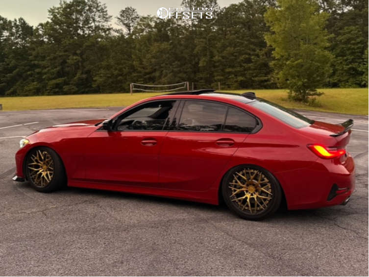2020 BMW 330i XDrive with 19x9 15 KRNC Forged Elite and 235/40R19 ...