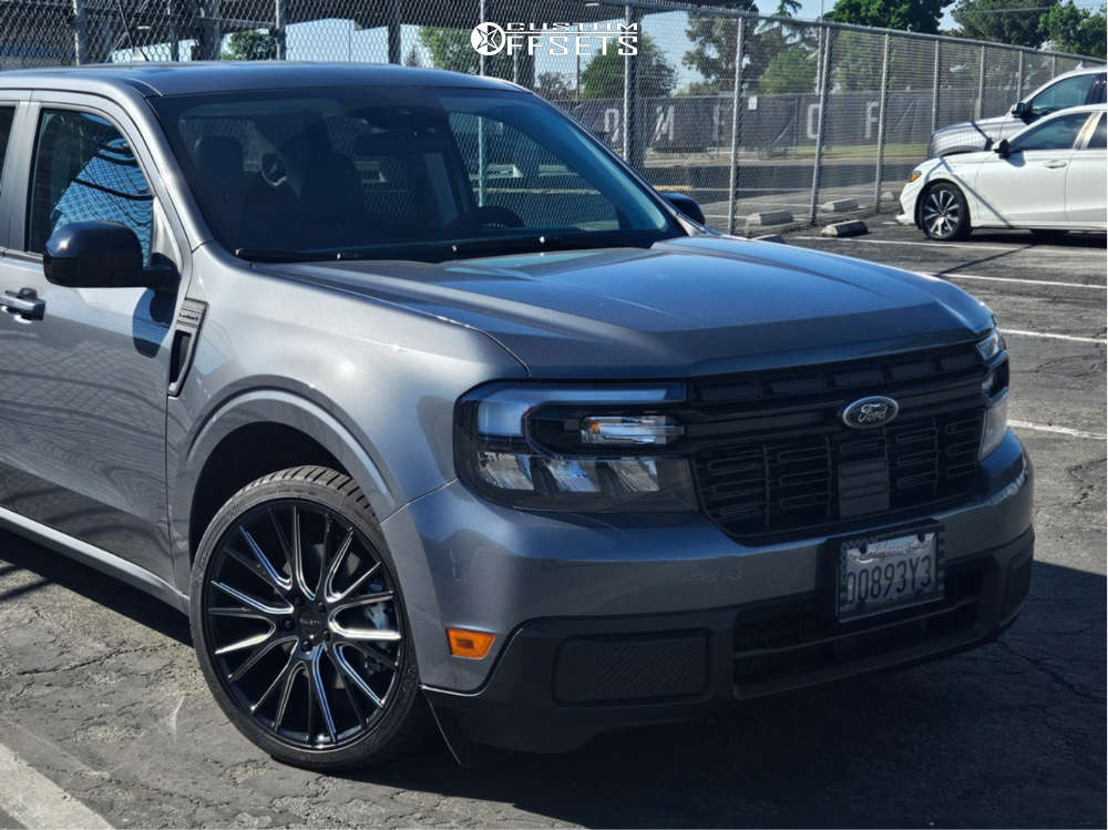 2024 Ford Maverick with 20x8.5 38 Ravetti M12 and 235/35R20 Michelin ...