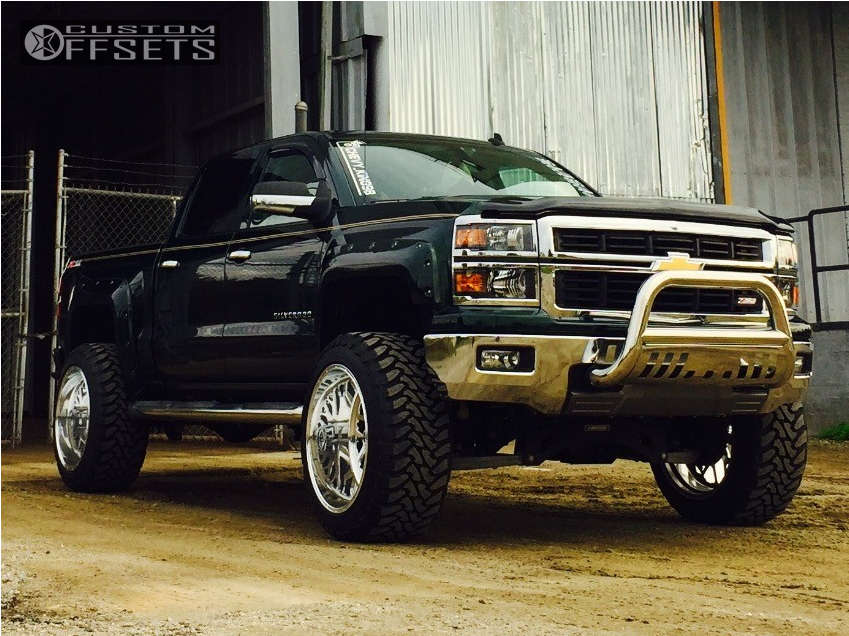 2014 Chevrolet Silverado 1500 with 24x14 -76 Fuel Forged Ff19 and 37/13 ...