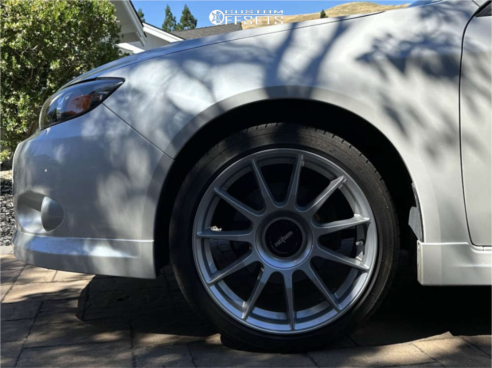 2009 Subaru Impreza with 18x8.5 35 Rotiform Dtm and 225/40R18 Michelin ...