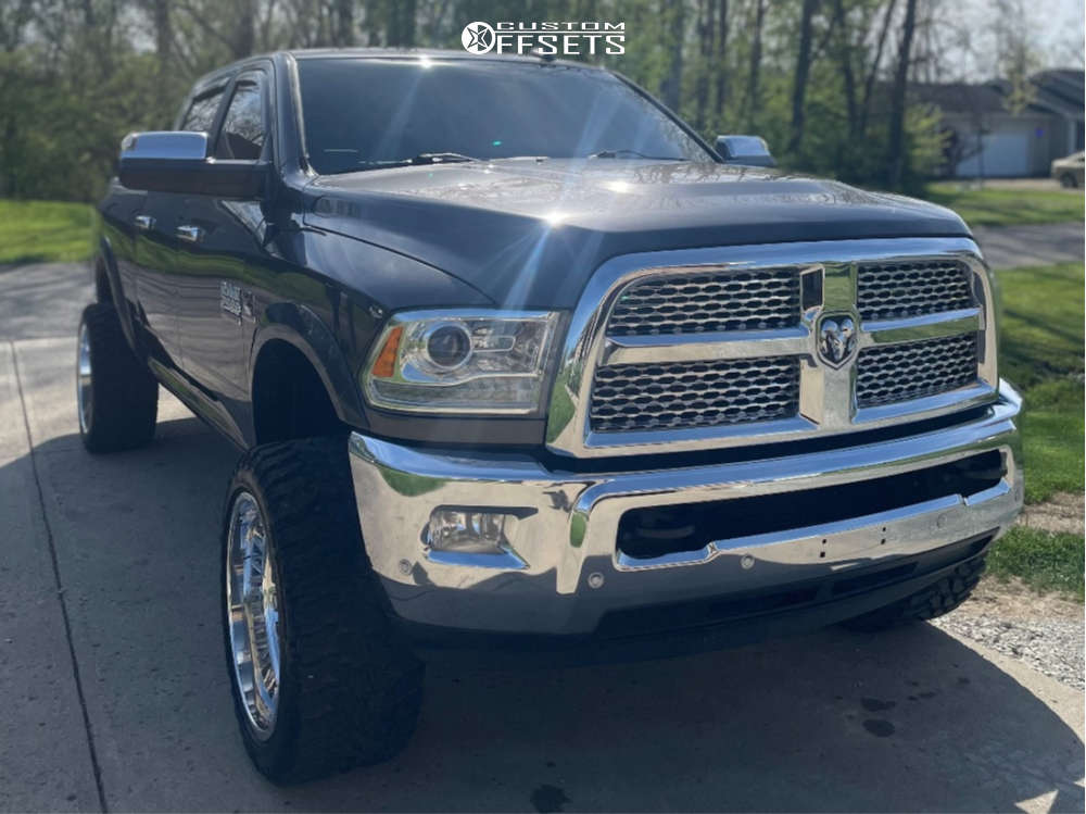 2017 Ram 2500 with 22x12 -44 KG1 Forged Heathen and 33/12.5R22 TIS TT1 ...