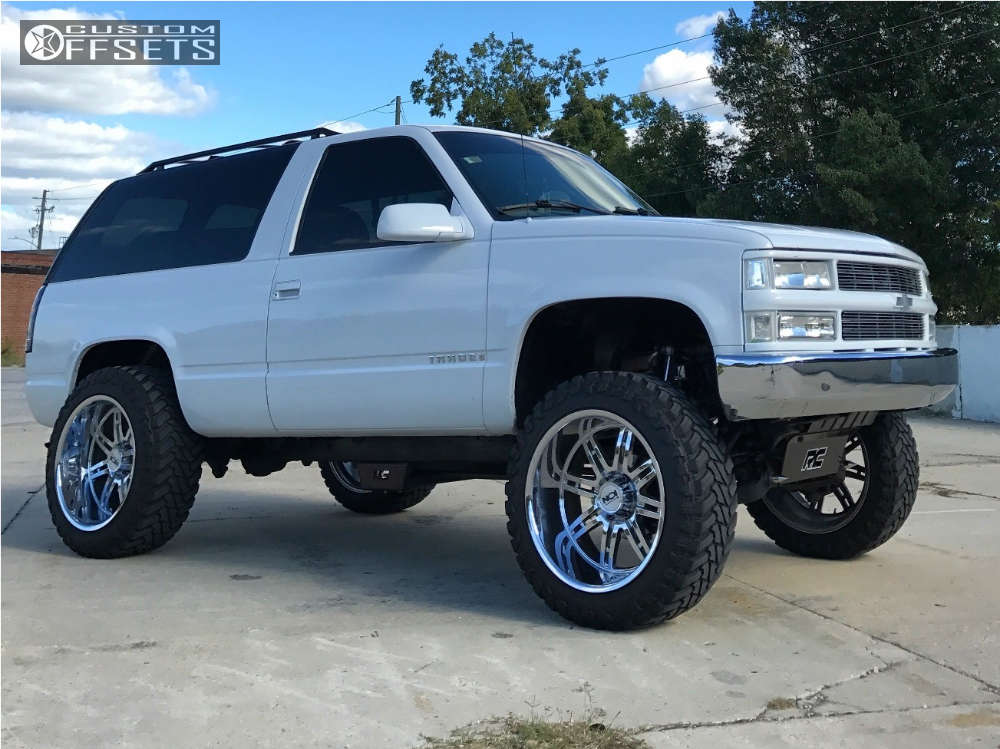1999 Chevrolet Tahoe with 22x12 -44 Alloy Ion Style 183 and 35/12.5R22 ...
