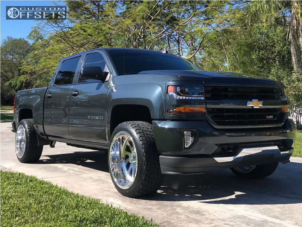 2017 Chevrolet Silverado 1500 with 22x12 -40 American Force Octane Ss ...