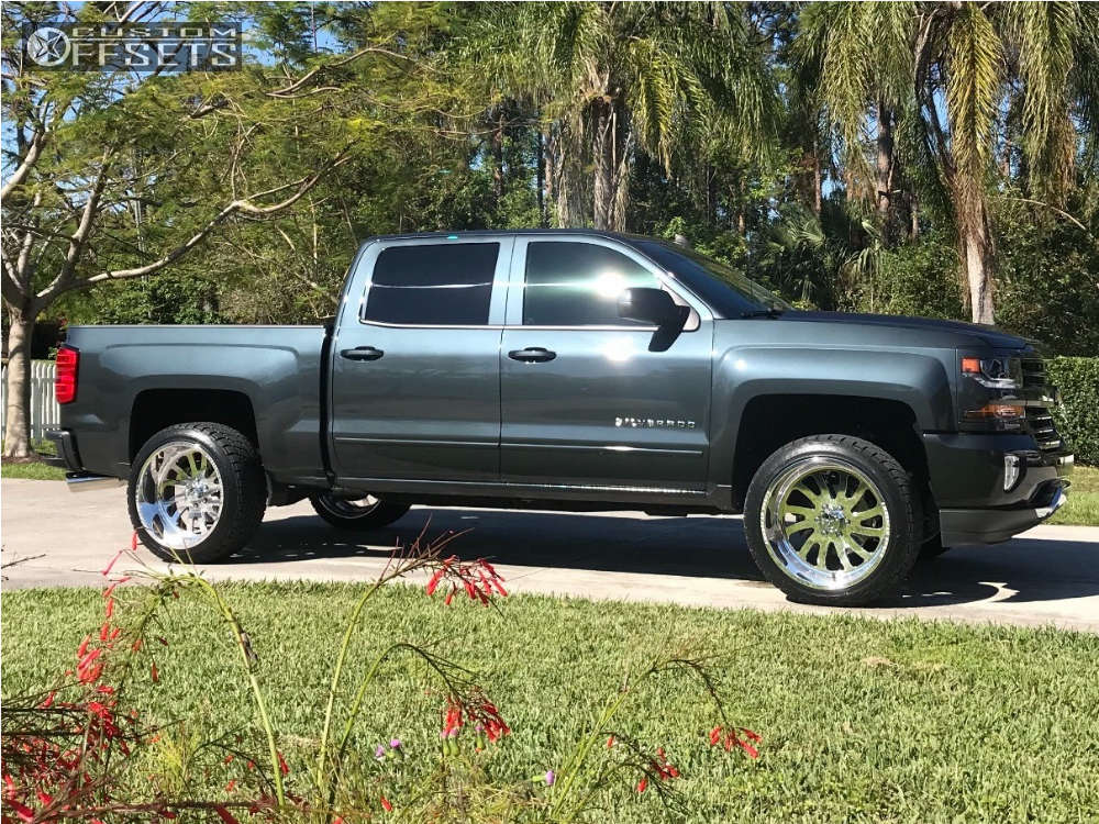 2017 Chevrolet Silverado 1500 with 22x12 -40 American Force Octane Ss ...