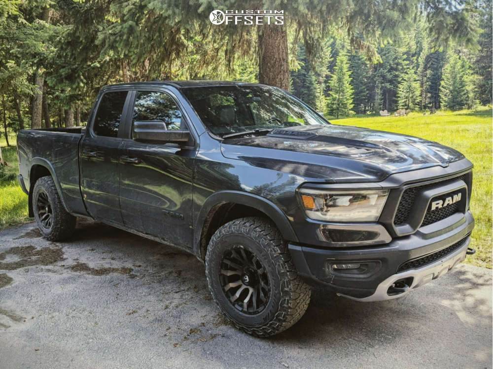 2020 Ram 1500 with 18x9 -12 Fuel Blitz and 275/70R18 BFGoodrich All ...