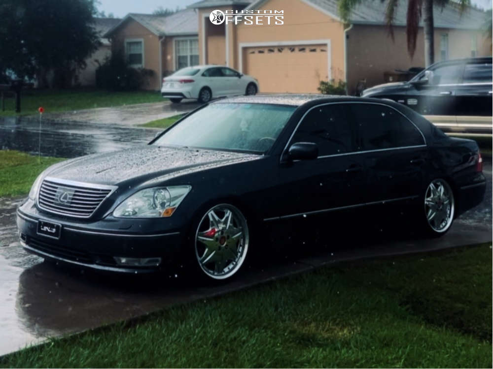 2006 Lexus LS430 with 19x9 40 Work Ls207 and 215/35R19 Continental ...