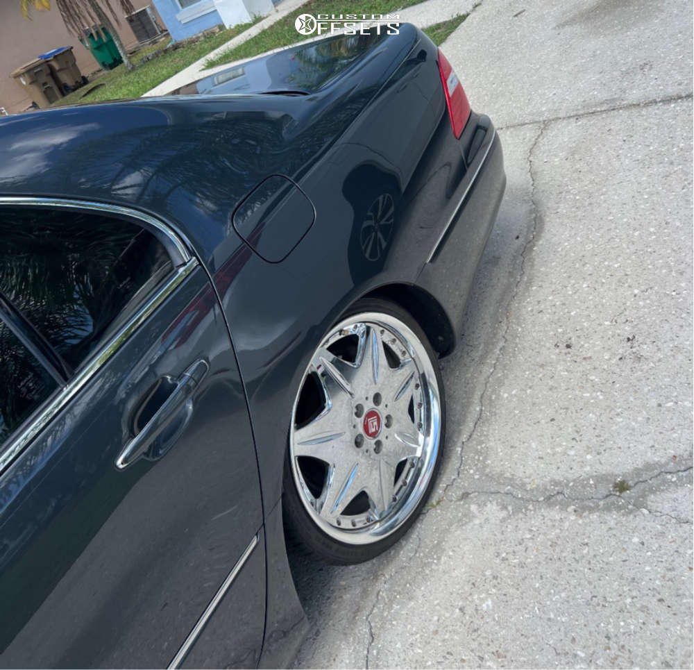 2006 Lexus LS430 with 19x9 40 Work Ls207 and 215/35R19 Continental ...