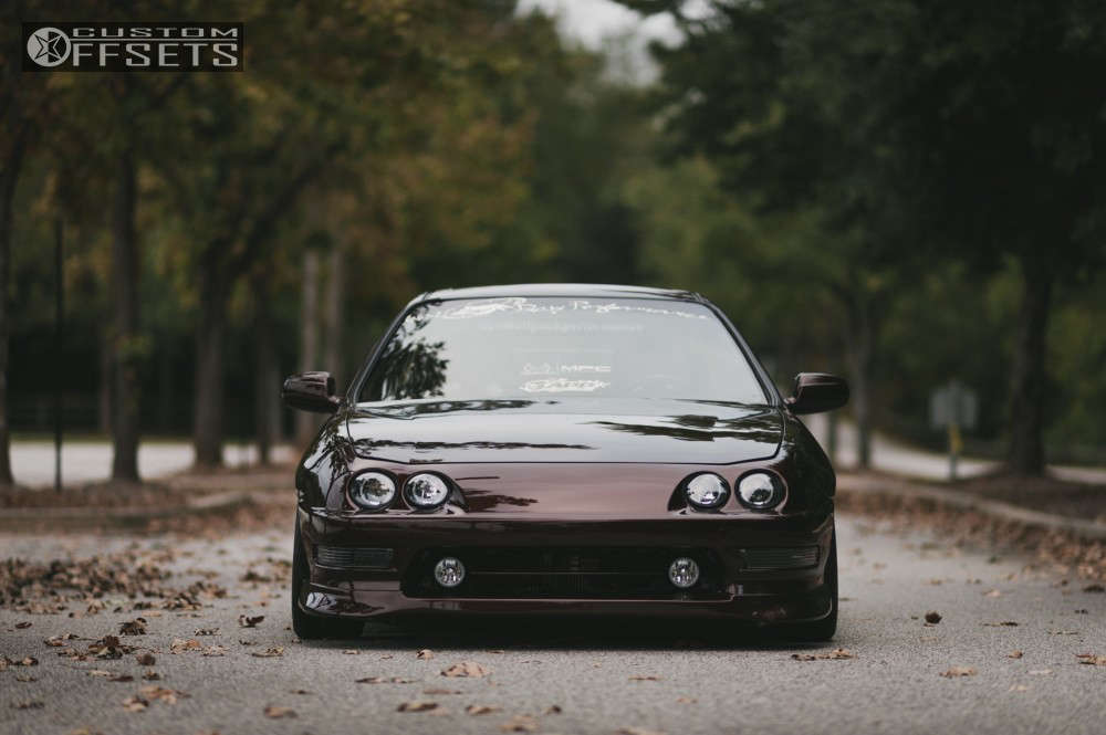 2000 Acura Integra with 16x8.5 30 Avant Garde F130 and 205/45R16 Toyo ...