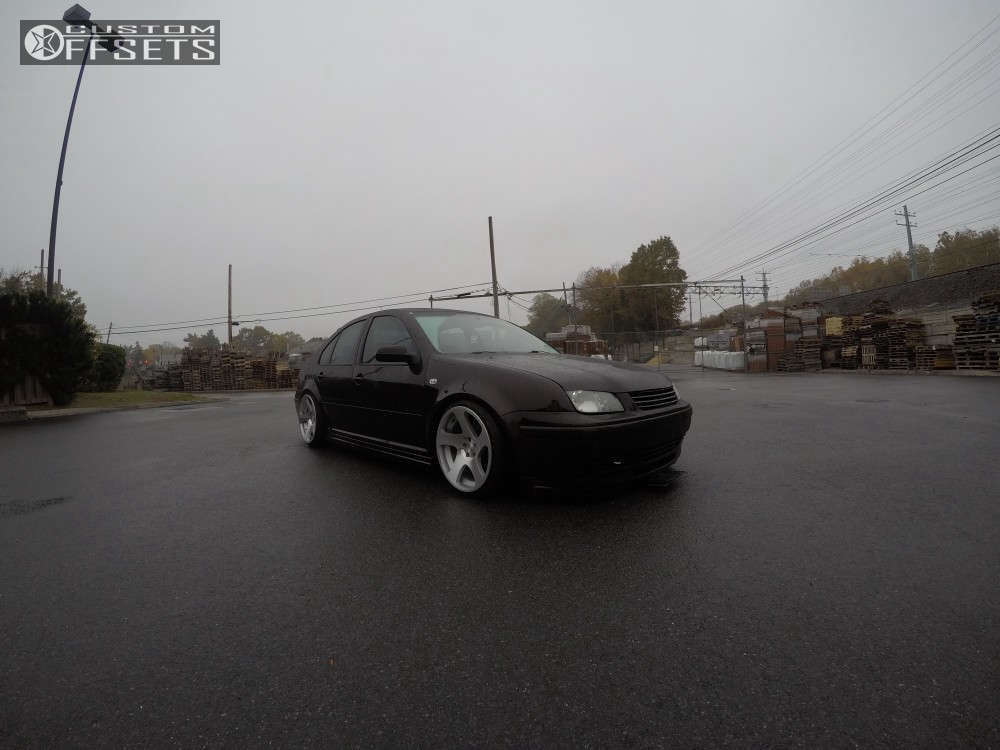 2001 Volkswagen Jetta with 18x9.5 25 Rotiform Tmb and 215/35R18 Nankang ...