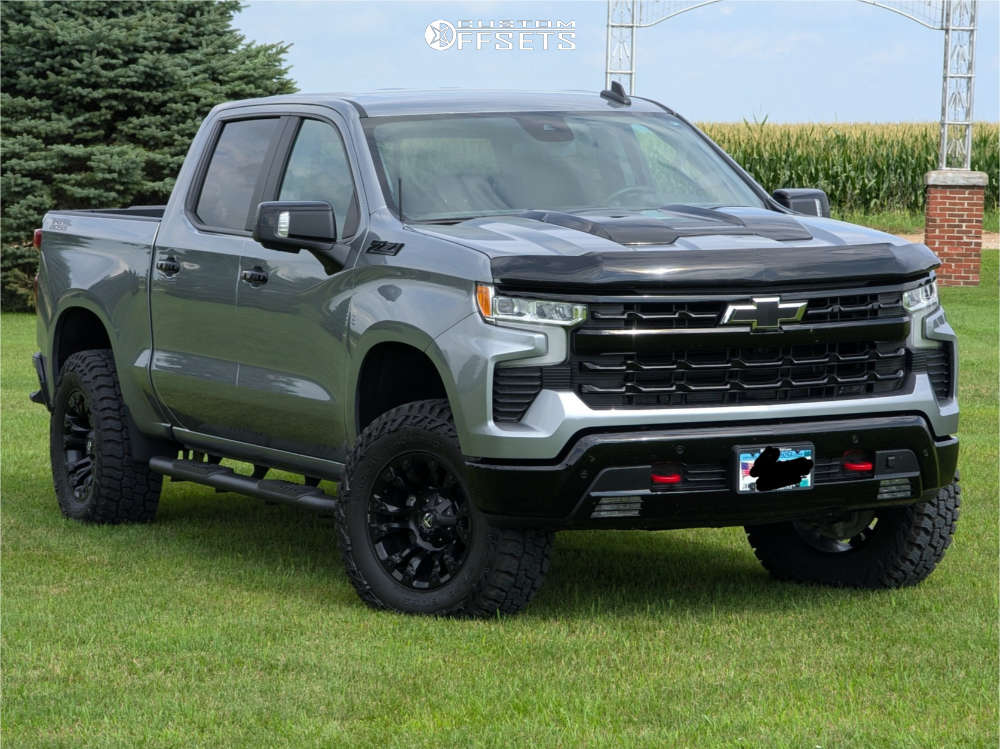 2024 Chevrolet Silverado 1500 with 18x9 -13 Fuel Vapor and 295/70R18 Mickey Thompson Baja Boss A ...