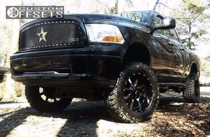 2009 Dodge Ram 1500 with 20x12 -44 Moto Metal Mo970 and 37/12.5R20 ...