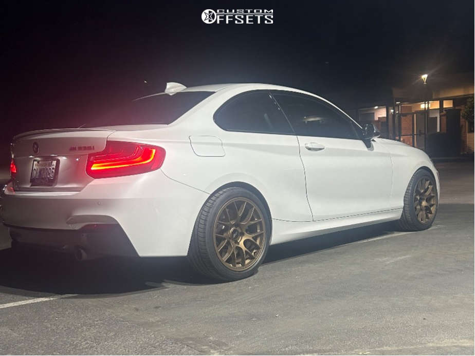 2016 BMW M235i with 18x9 30 Apex Ec-7 and 245/35R18 Michelin Pilot ...