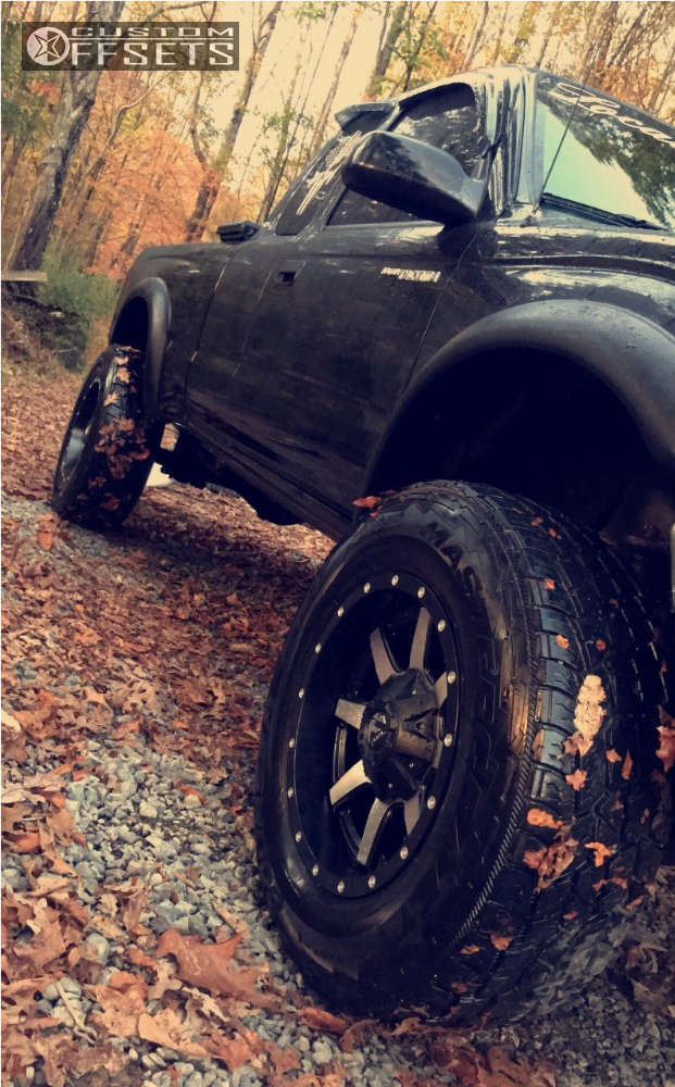 2002 Toyota Tacoma with 17x9 -12 Fuel Maverick and 32/10.5R17 ...