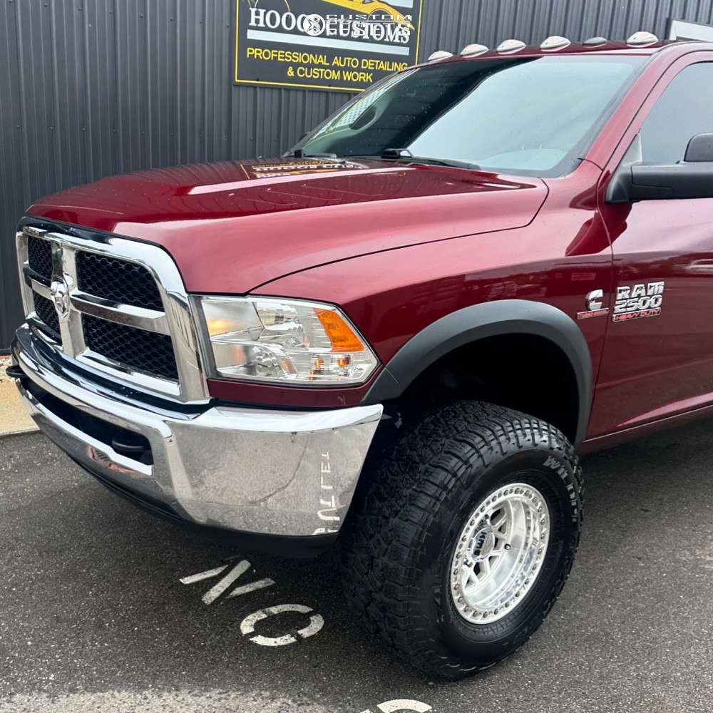 2018 Ram 2500 with 17x9 -38 KMC Km235 and 35/12.5R17 Falken WildPeak ...