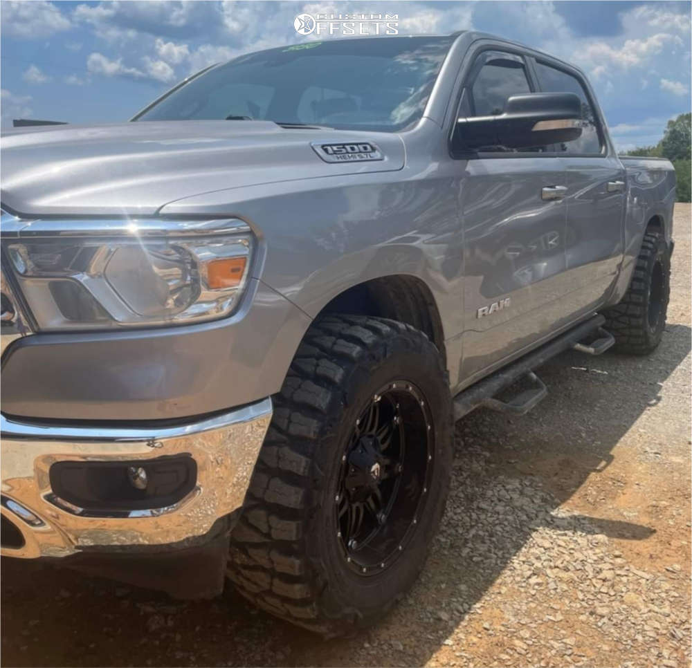 2021 Ram 1500 with 20x10 -18 Fuel Hostage and 35/12.5R20 Nitto Mud ...