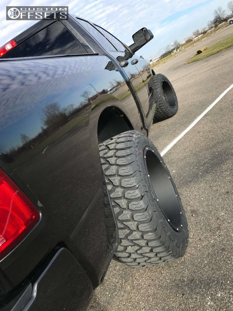 2017 Ram 1500 with 20x12 -51 Vision Rocker and 305/55R20 AMP Terrain ...