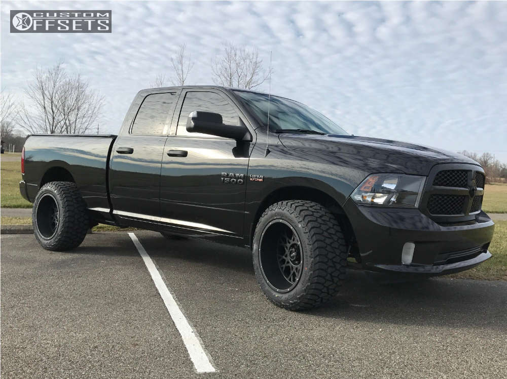 2017 Ram 1500 with 20x12 -51 Vision Rocker and 305/55R20 AMP Terrain ...