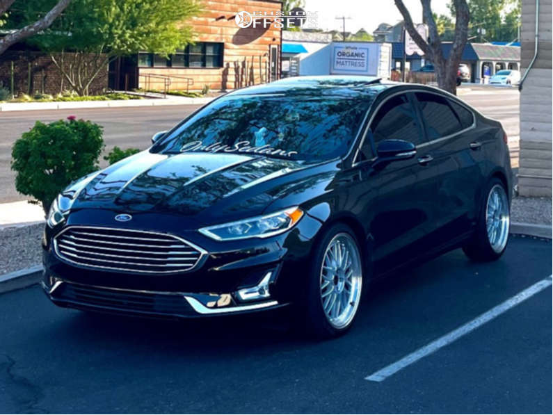2020 Ford Fusion with 20x8.5 35 Vors Vr8 and 245/30R20 Lexani Lx-twenty ...