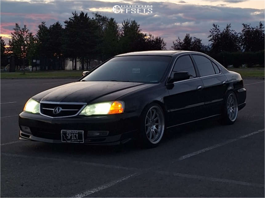 2002 Acura TL with 18x8.5 35 Aodhan Ds07 and 225/45R18 Nitto Neo Gen ...