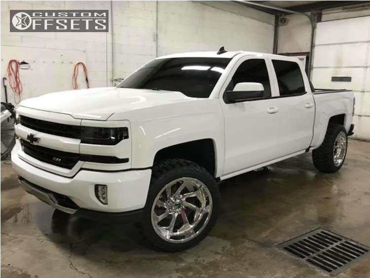 2016 Chevrolet Silverado 1500 with 22x12 -51 Fuel Forged Ffc39 and 33/ ...