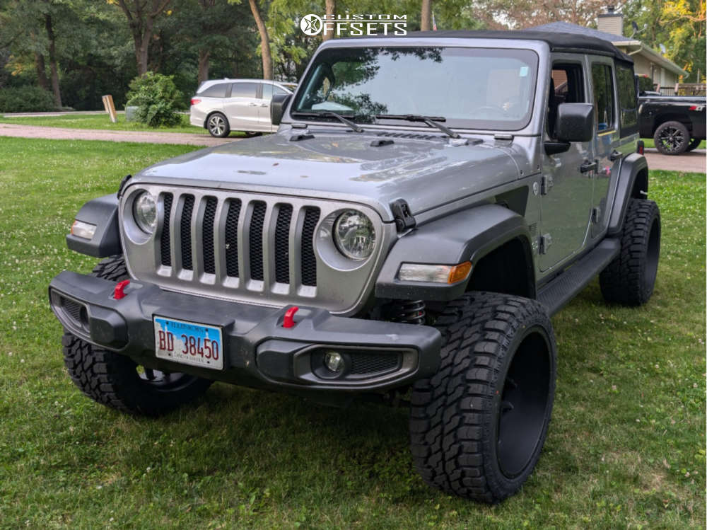 2020 Jeep Wrangler with 22x12 -51 Vision Sliver and 33/12.5R22 ...