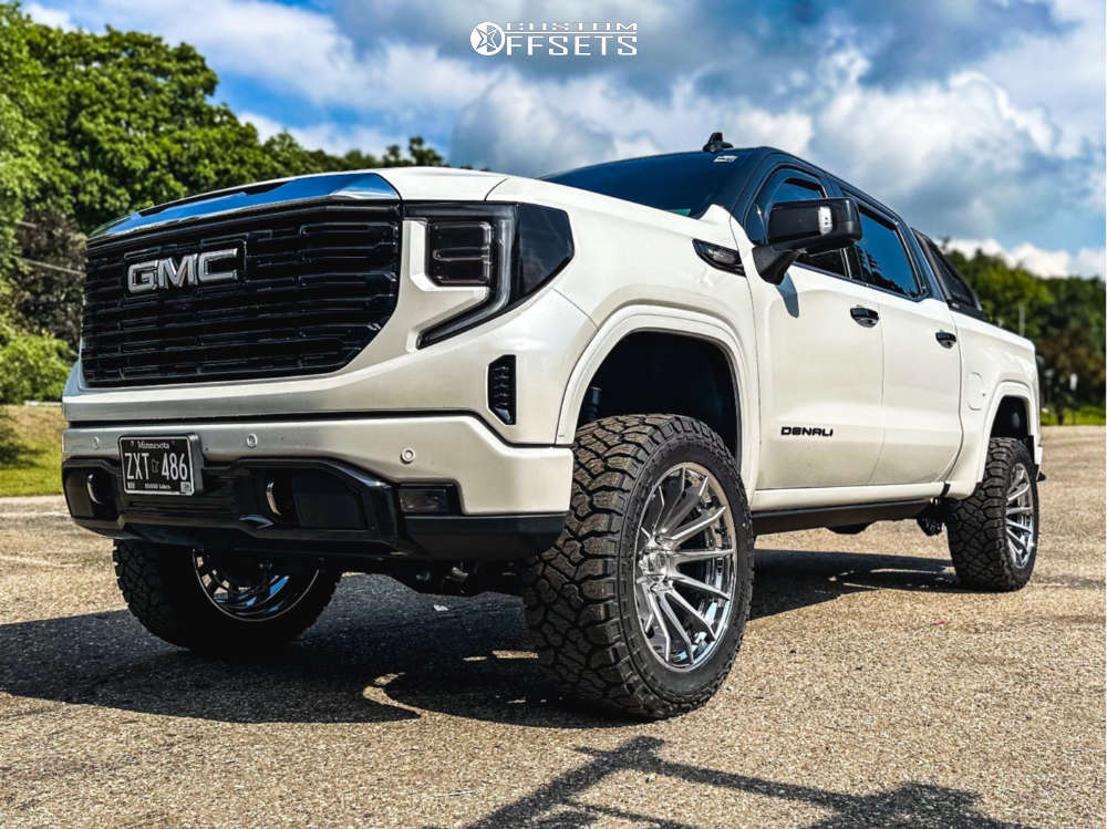 2023 GMC Sierra 1500 with 22x10 -18 Fuel Burn and 35/12.5R22 Kenda ...
