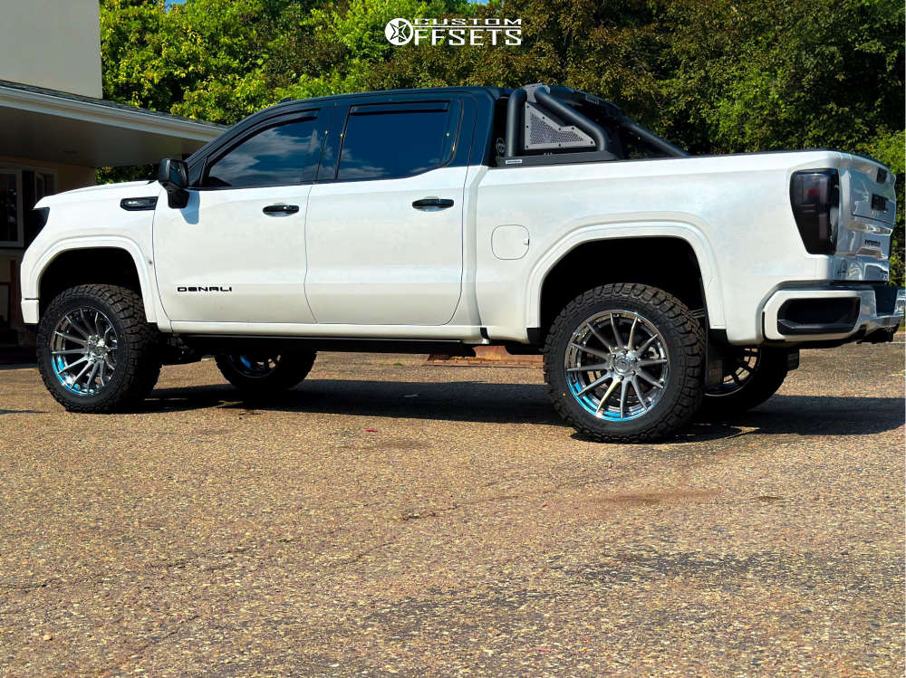 2023 GMC Sierra 1500 with 22x10 -18 Fuel Burn and 35/12.5R22 Kenda ...