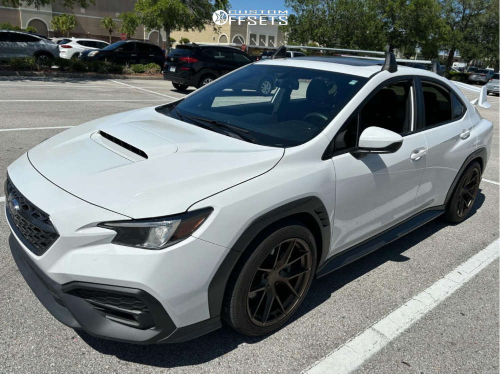 2022 Subaru WRX with 18x9.5 35 Aodhan Aff7 and 255/40R18 Continental ...