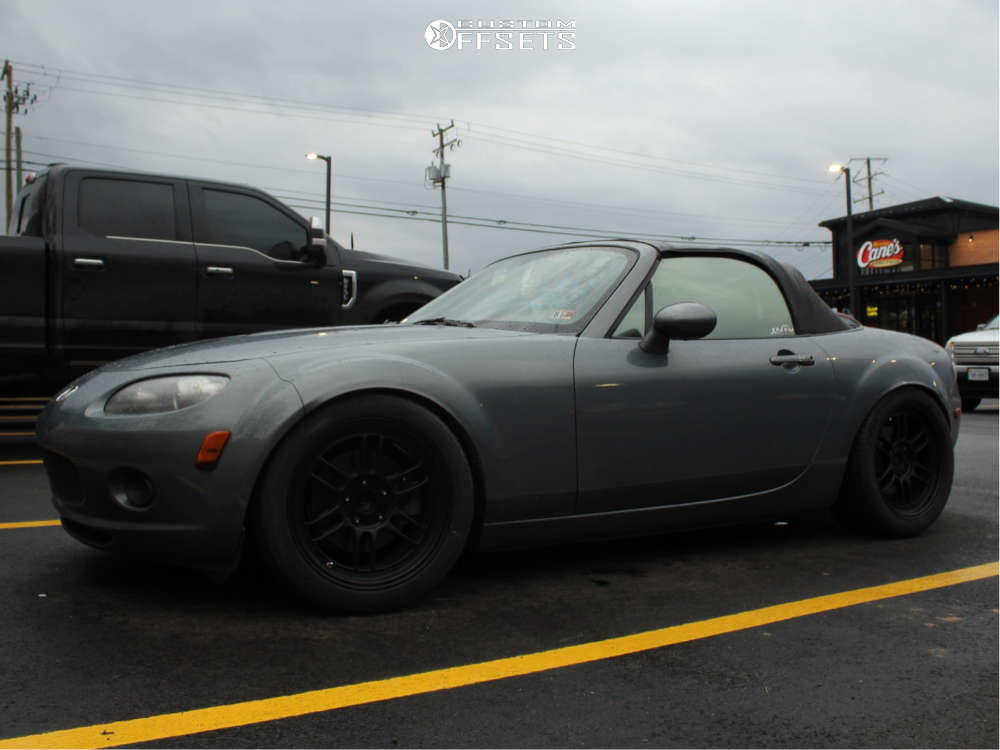 2006 Mazda MX-5 Miata with 17x9 45 Enkei Rpf1 and 255/40R17 Continental ...