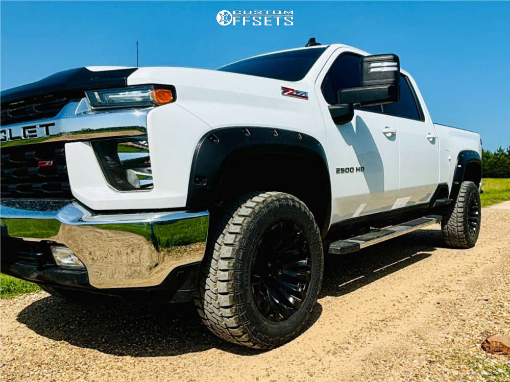 2022 Chevrolet Silverado 2500 HD with 20x10 -18 Fuel Quake and 35/12 ...