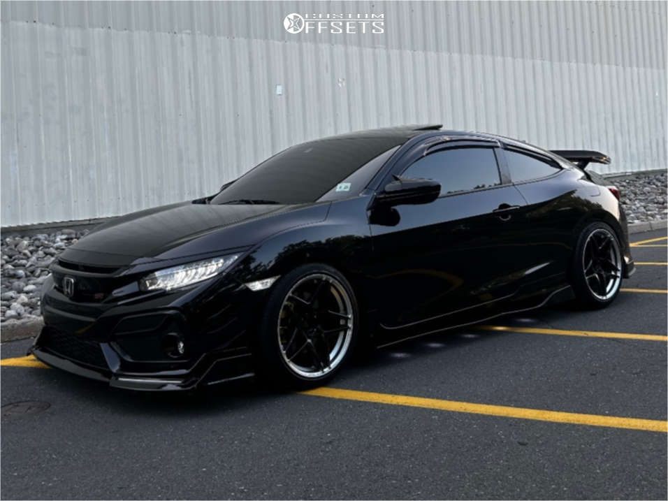 2020 Honda Civic with 18x9 22 Kansei Astro and 235/40R18 Vercelli ...