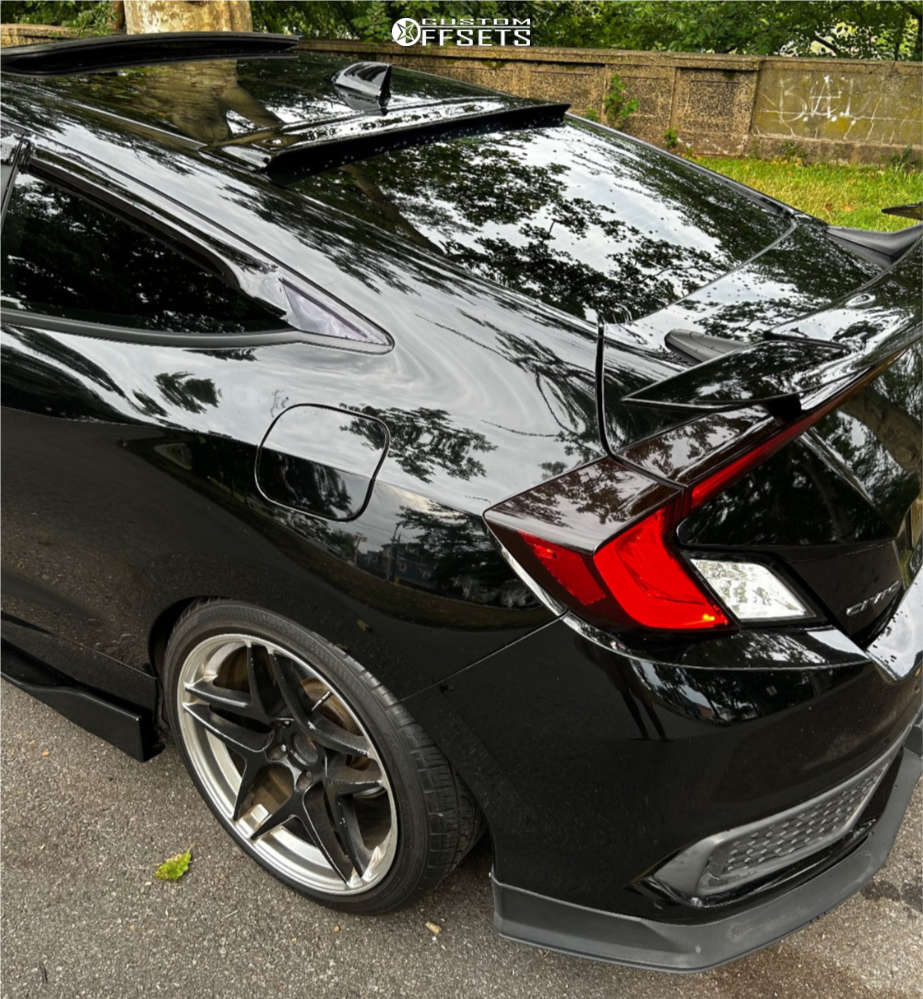 2020 Honda Civic with 18x9 22 Kansei Astro and 235/40R18 Vercelli ...