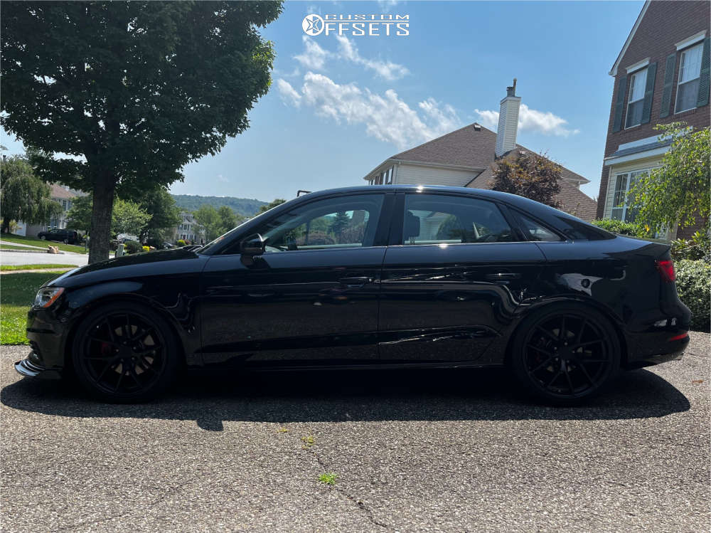 2015 Audi A3 Quattro with 19x8.5 35 Aodhan Aff7 and 235/35R19 Pirelli ...