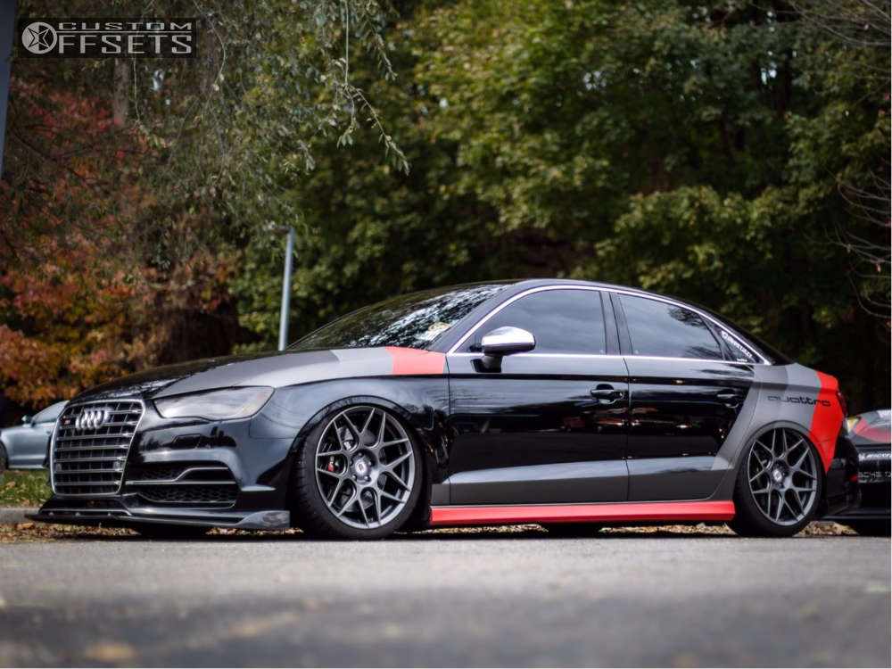2015 Audi S3 with 19x8.5 47 HRE and 245/35R19 Continental ...
