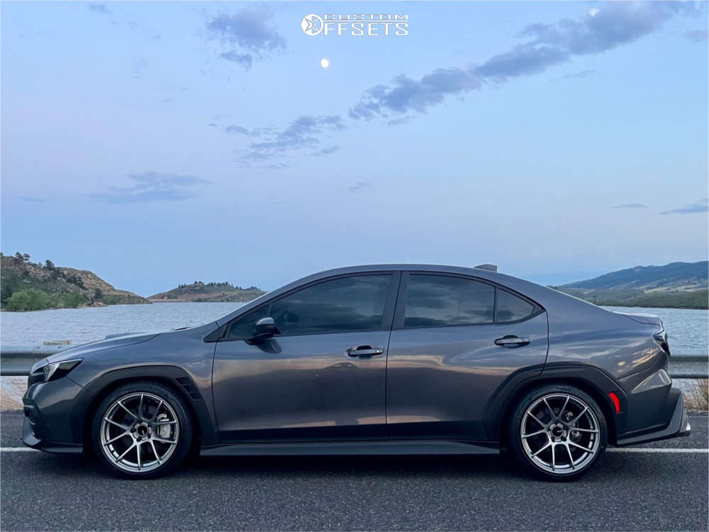 2023 Subaru WRX with 18x9.5 38 Enkei Tsv and 255/35R18 Lexani Lxuhp-207 ...
