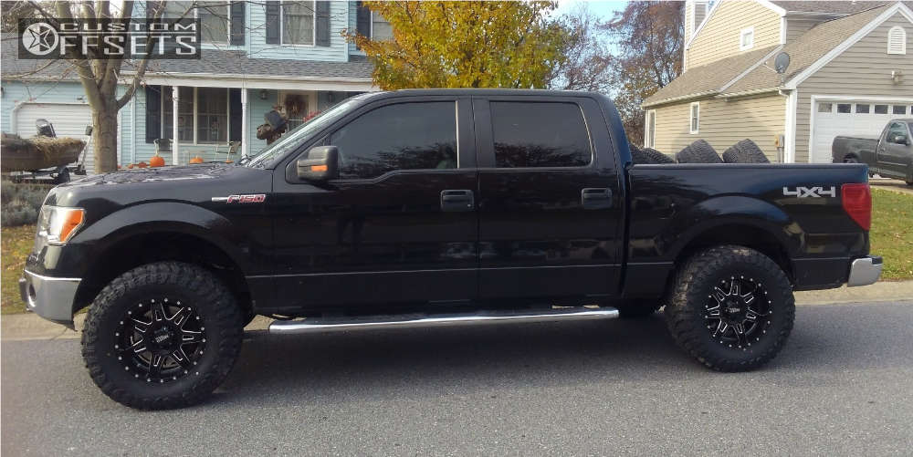 2012 Ford F-150 with 18x9 -12 Moto Metal Mo975 and 35/12.5R18 Atturo ...