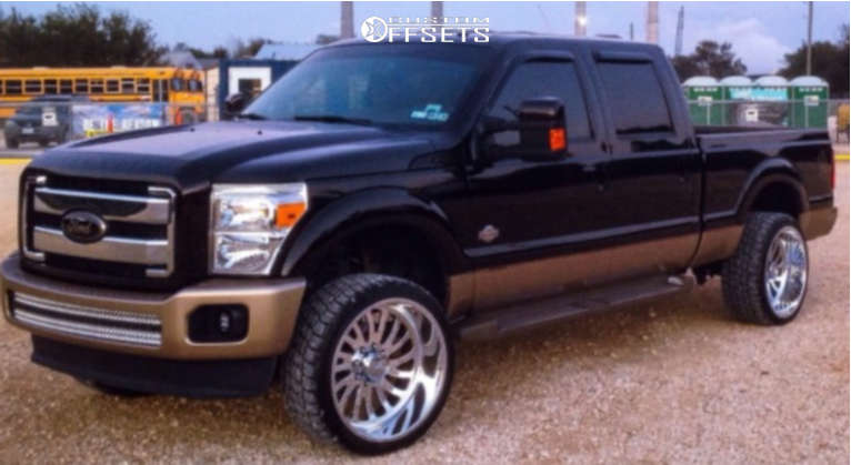 2014 Ford F-250 Super Duty with 24x12 -44 American Force Octane SS and ...