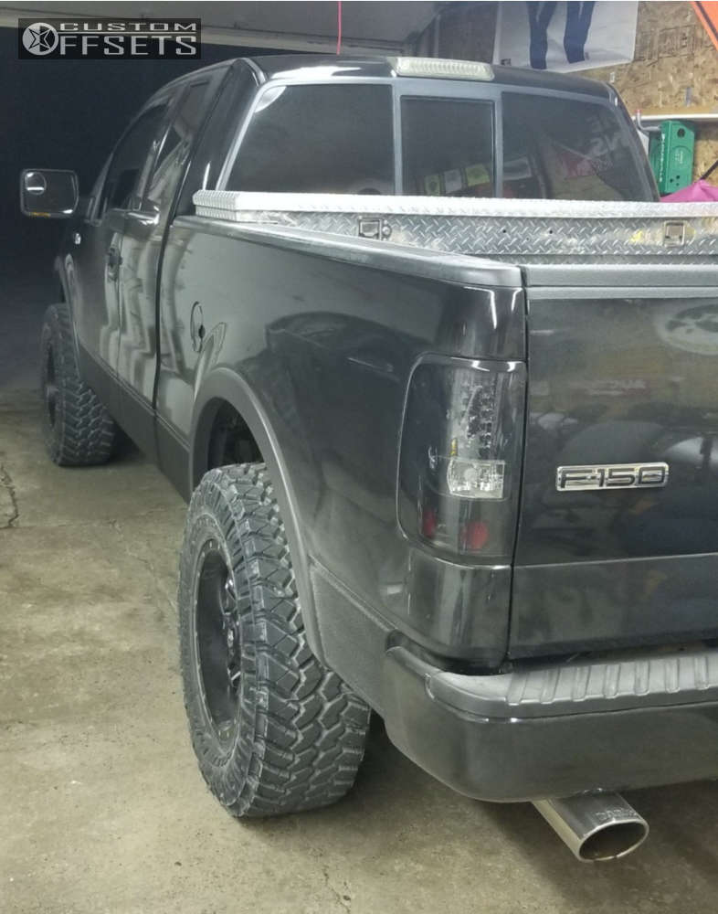 2004 Ford F-150 with 18x9 -12 Fuel Lethal and 295/70R18 Nitto Trail Grappler and Leveling Kit ...