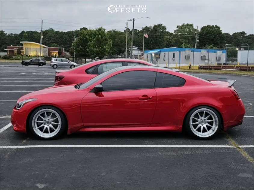 2012 INFINITI G37 with 19x9.5 15 Aodhan Ds07 and 245/35R19 Nitto Motivo ...