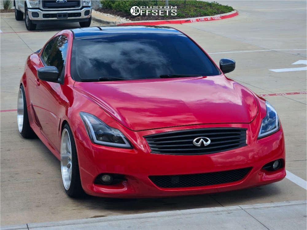 2012 INFINITI G37 with 19x9.5 15 Aodhan Ds07 and 245/35R19 Nitto Motivo ...