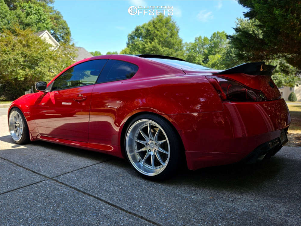 2012 INFINITI G37 with 19x9.5 15 Aodhan Ds07 and 245/35R19 Nitto Motivo ...