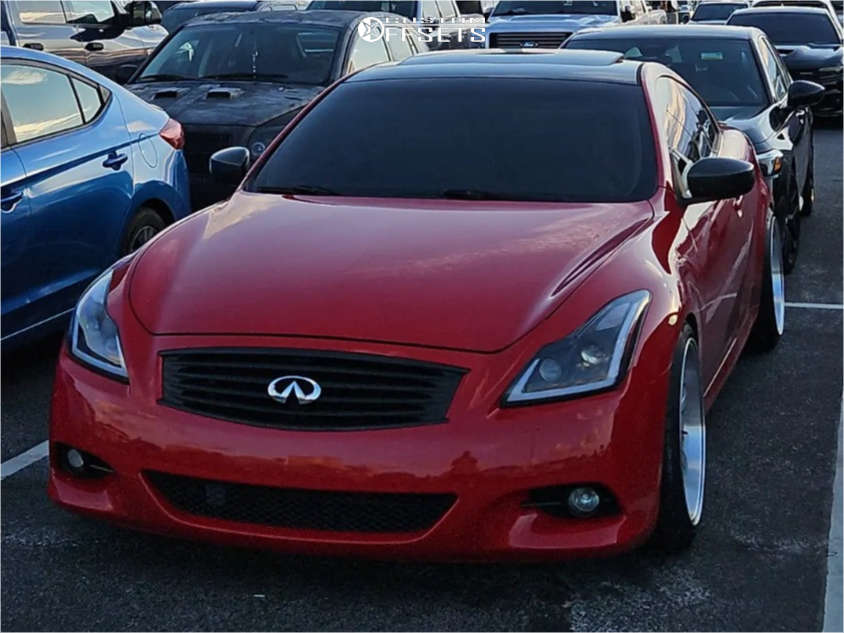 2012 INFINITI G37 with 19x9.5 15 Aodhan Ds07 and 245/35R19 Nitto Motivo ...