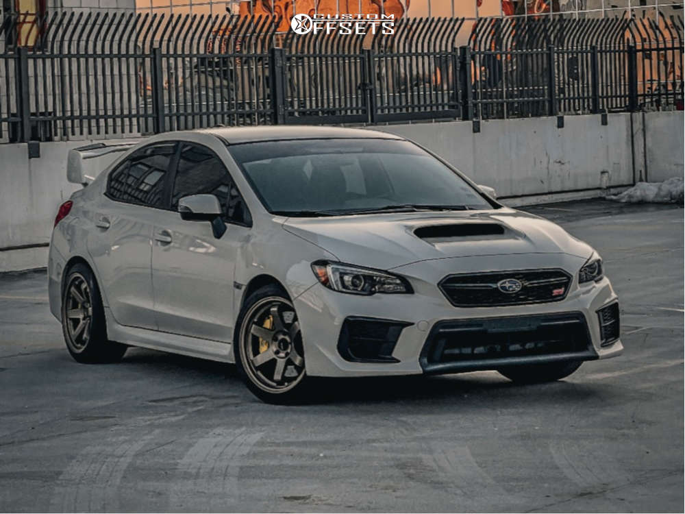 2020 Subaru WRX STI with 18x10.5 22 AVID1 Av6 and 245/40R18 Michelin ...