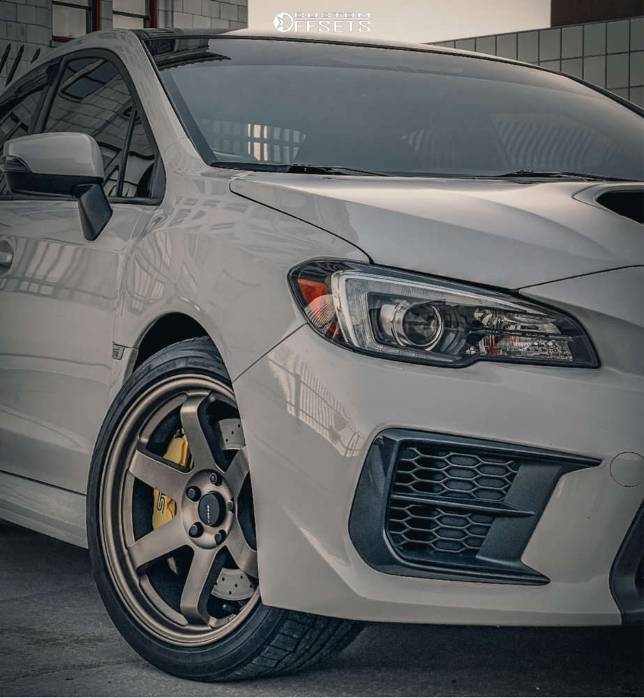 2020 Subaru WRX STI with 18x10.5 22 AVID1 Av6 and 245/40R18 Michelin ...