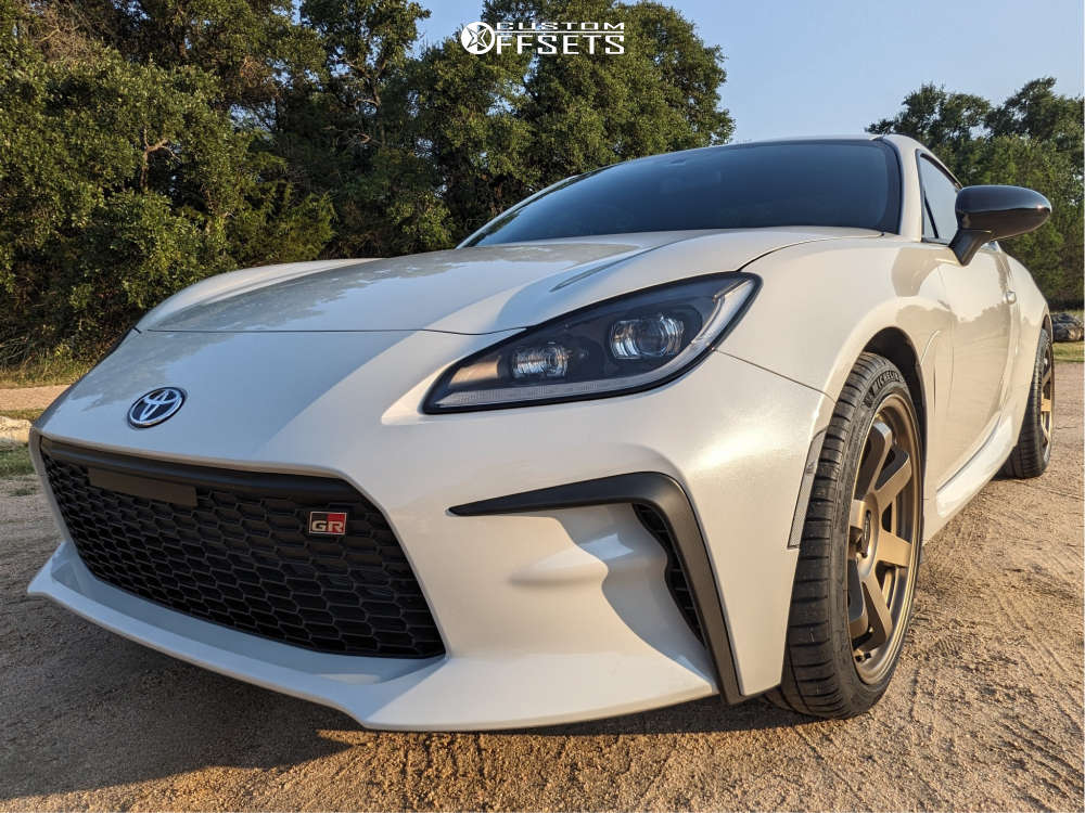 2024 Toyota GR86 with 18x8.5 35 AVID1 Av6 and 235/40R18 Michelin Pilot Sport 4 S and Stock ...