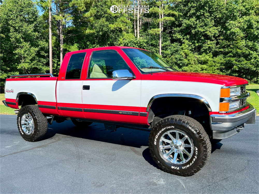 1998 Chevrolet K1500 with 18x9 1 Fuel Contra and 35/12.5R18 BFGoodrich ...